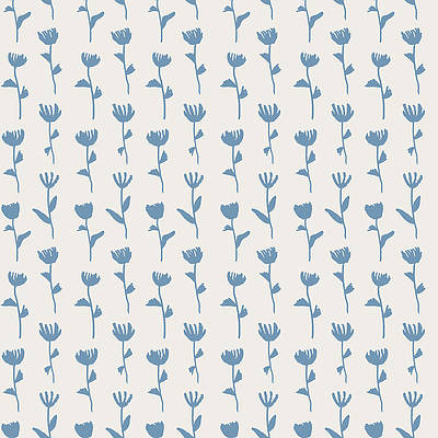 Light Blue Flower Pattern – Lauren Ullrich Art