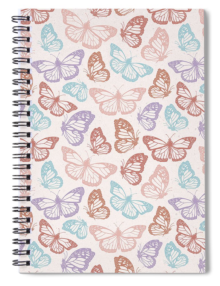 Rainbow Butterfly Pattern - Spiral Notebook – Lauren Ullrich Art